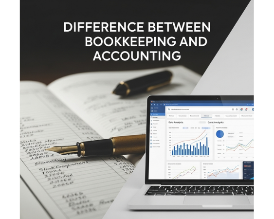 Difference between Bookkeeping and Accounting - Tronson Bookkeeping